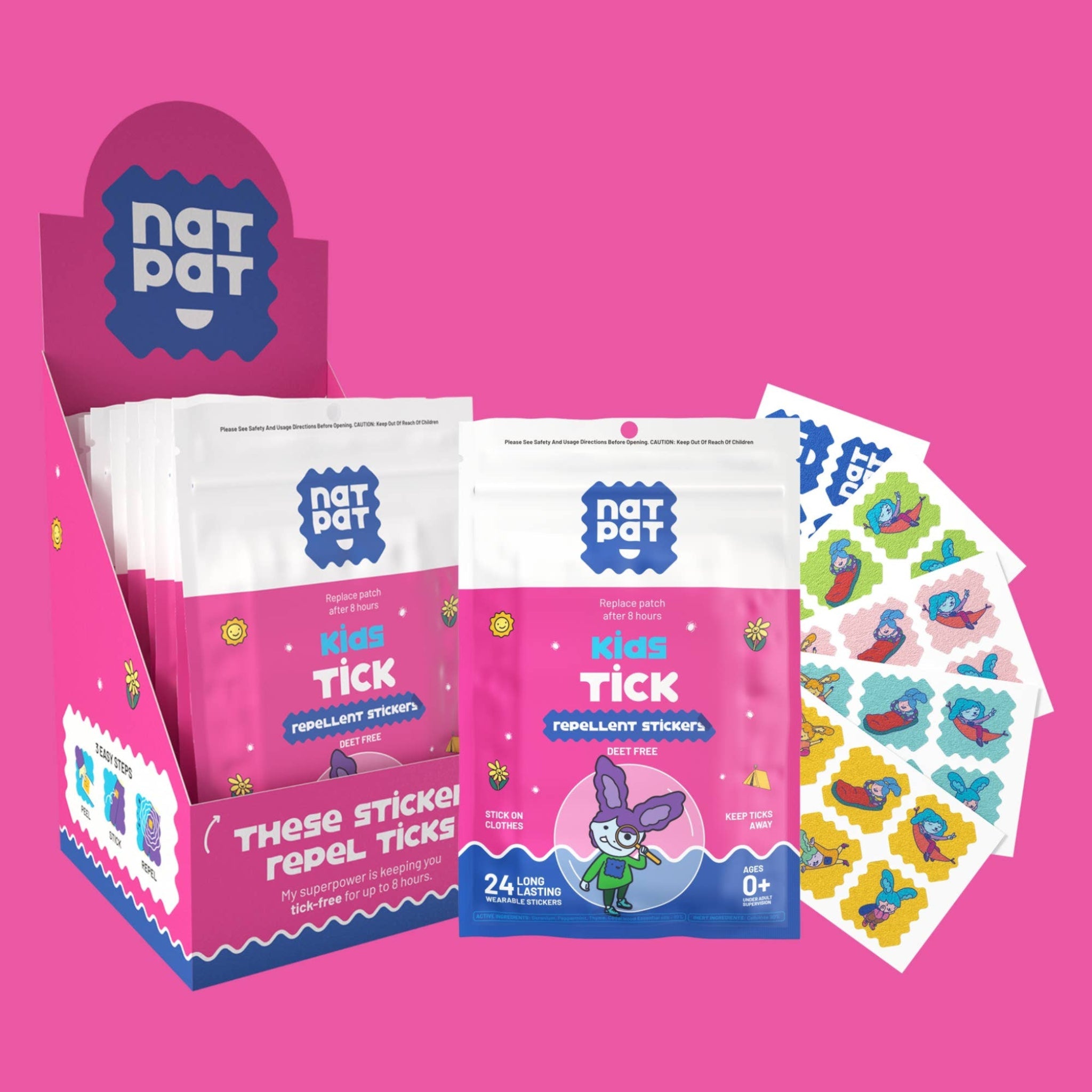 Tick Repellent Stickers for Kids | NATPAT