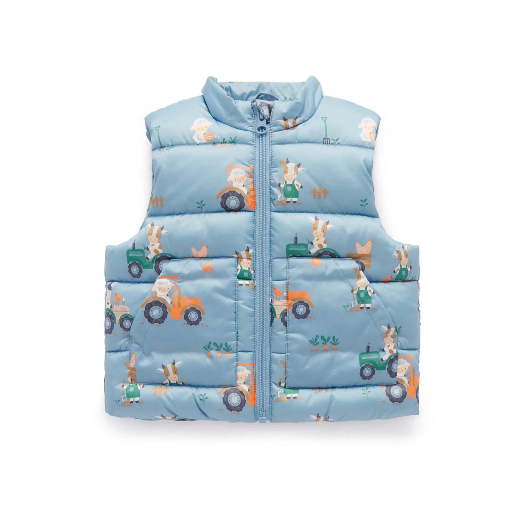 Puffer Vest Farming | Purebaby